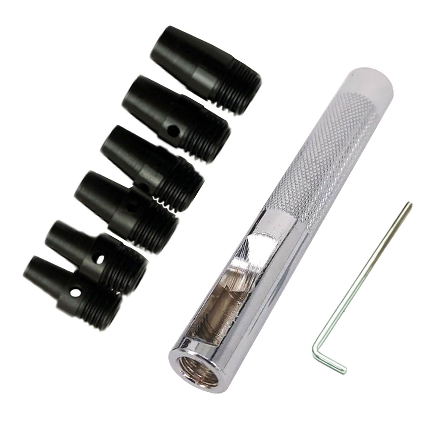 Ivan 5mm, 5.5mm 6mm 6.5mm 7mm 8mm Round Hole Punch Set Large, with ...