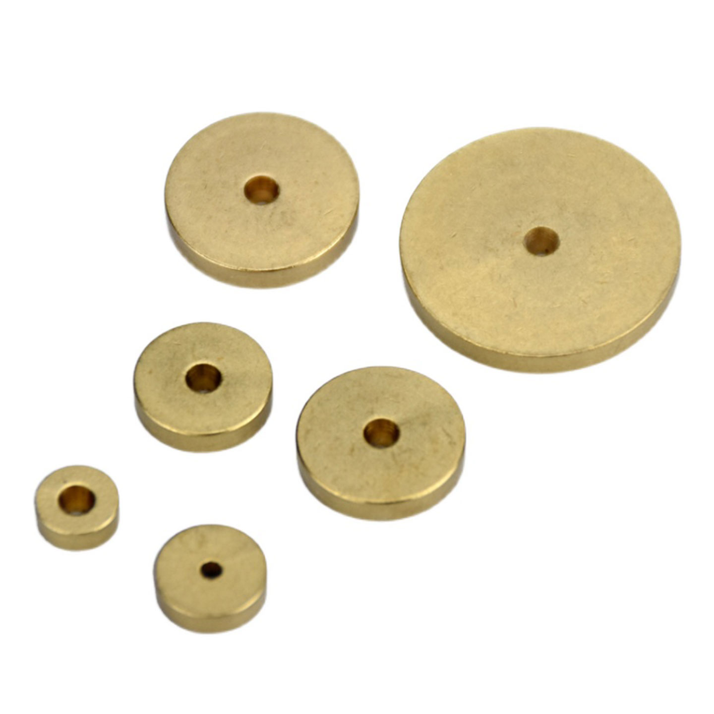 Leathercraft 6pcs Brass Round Edge Ruler Set Leather Marking and ...