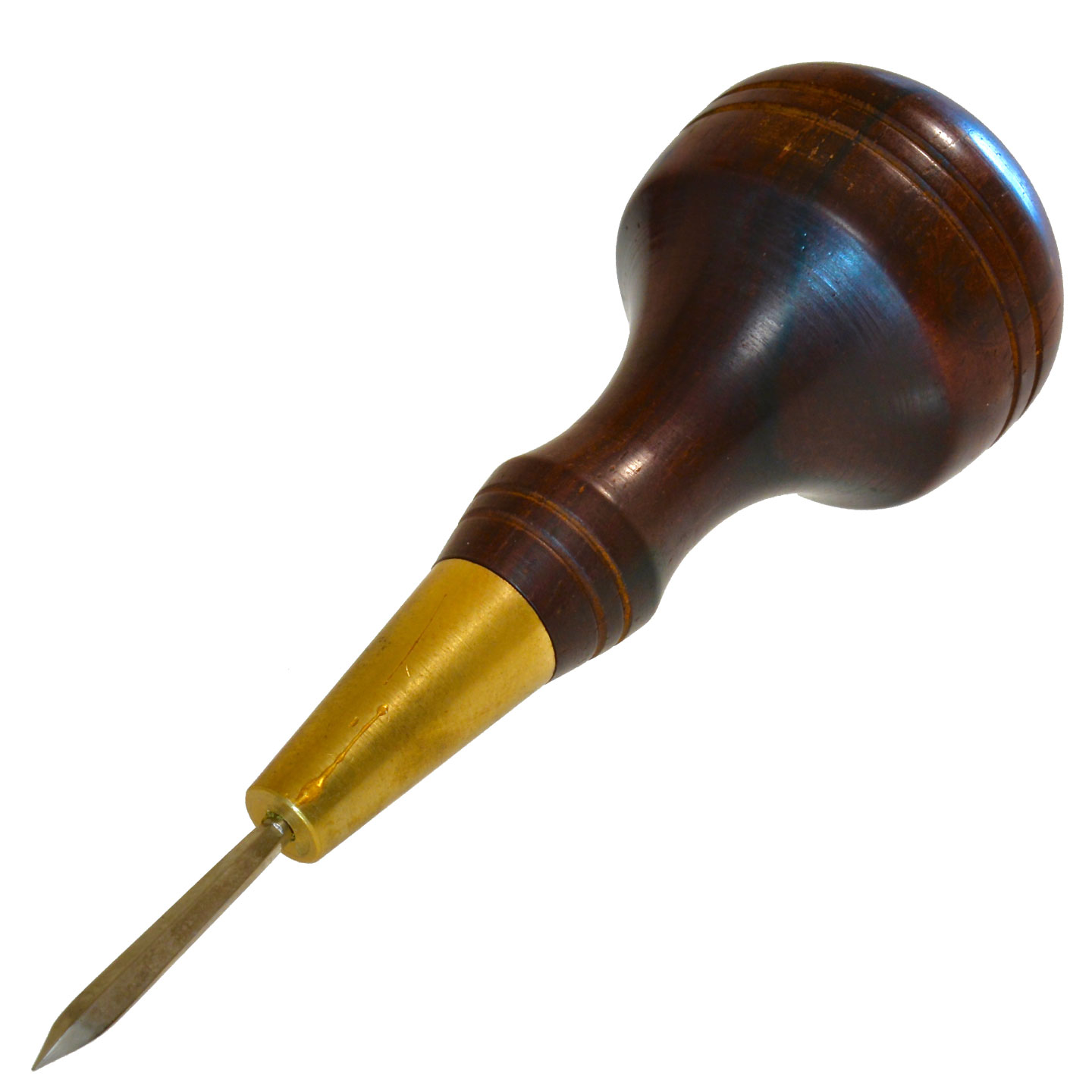 Leathercraft Tool 5mm Red Brown Diamond Point Leather Stitching Awl ...