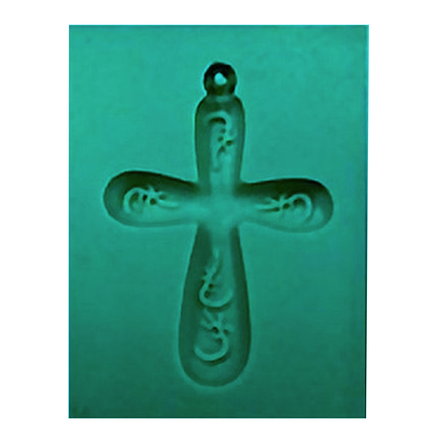 PMC Silver Clay Jewelry Crucifix Push Mold Round Cross Pendent Mould 3 ...