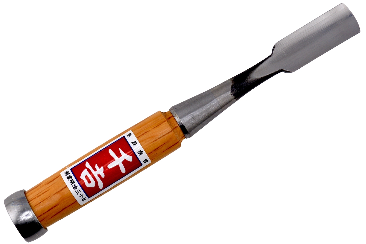 Senkichi 15mm Flat U Gouge Socket Chisel with Yasuki White Paper Steel ...
