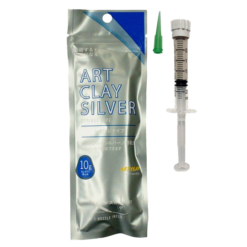 Art Clay Silver 10g Precious Metal Clay PMC Low Fire Syringe Paste ...