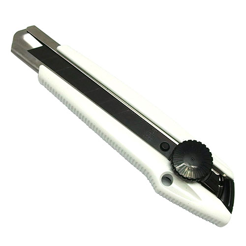 NT Cutter MNCR-L1 Black Blade Utility Knife Screw Lock White Handle Box ...