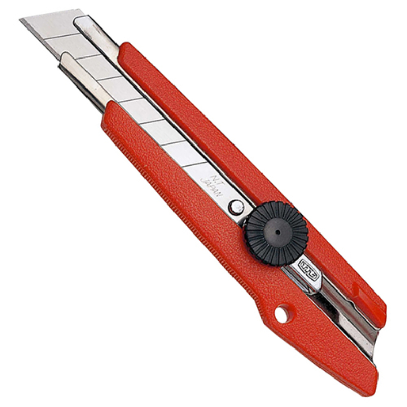 NT Cutter L-500P Utility Knife Snap Off Blade 18mm Screw Lock Red Box ...
