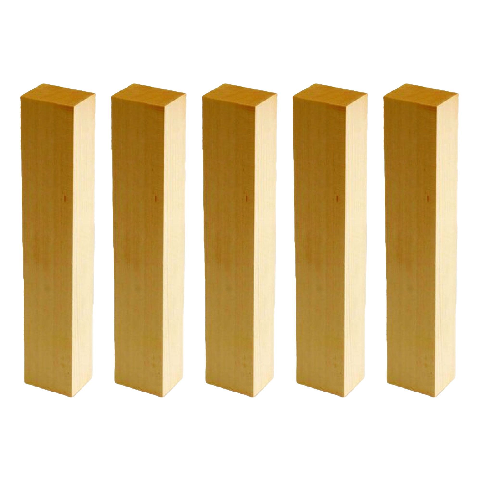 [Bundle] Michihamono 5 Wood Block Japanese Hinoki Cypress Squared ...