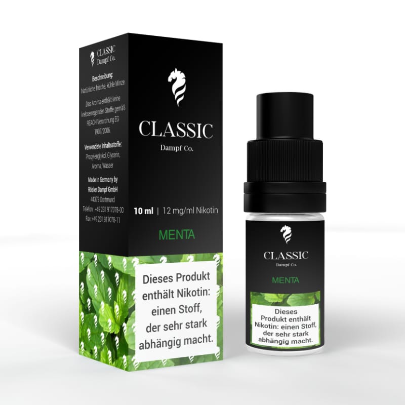 Classic Dampf Menta Fertigliquid 10 ml