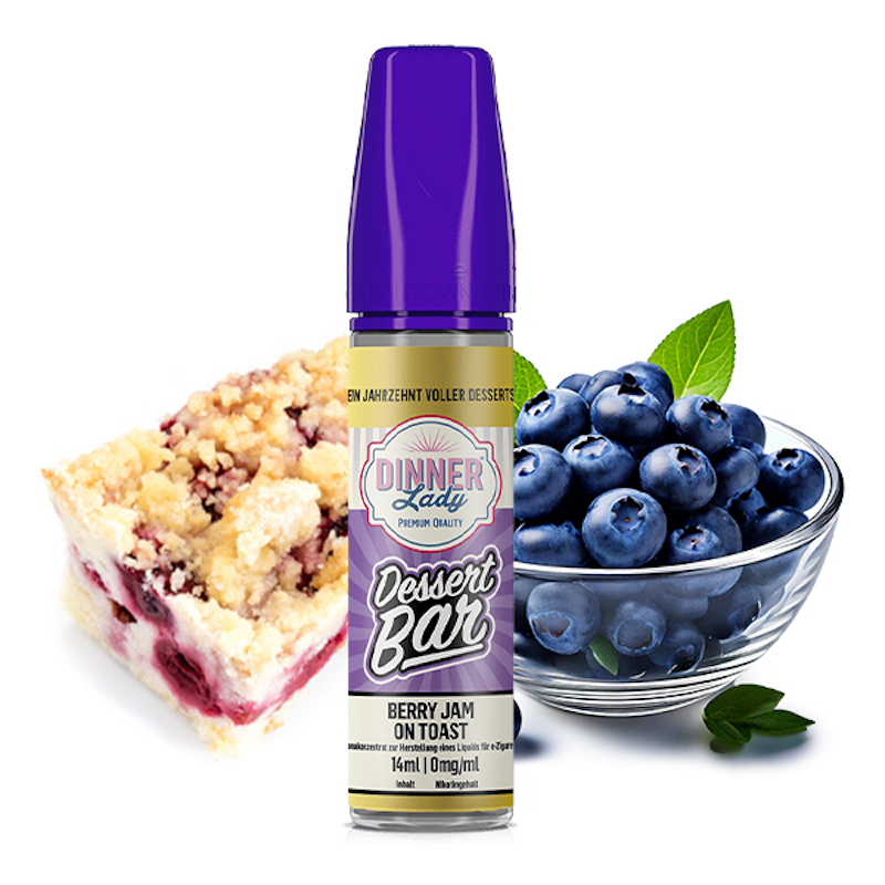 Dinner Lady Dessert Bar Berry Jam on Toast Longfill Aroma 14 ml für 60 ml