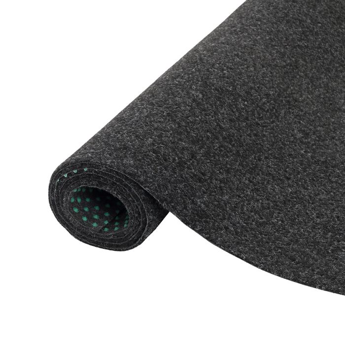 Kingston - tapis type gazon artificiel – pour jardin, terrasse, balcon - anthracite