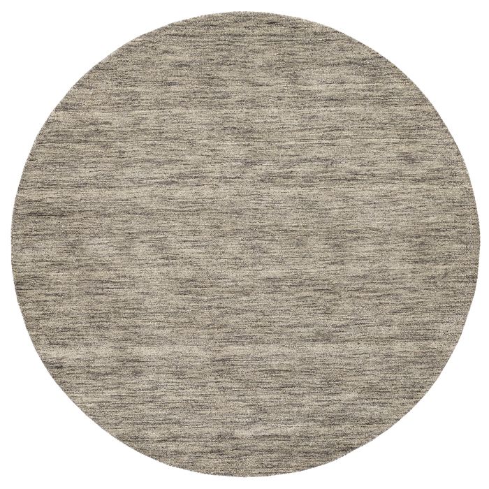 Natur Teppich Indo Gabbeh Ella Anthrazit Rund