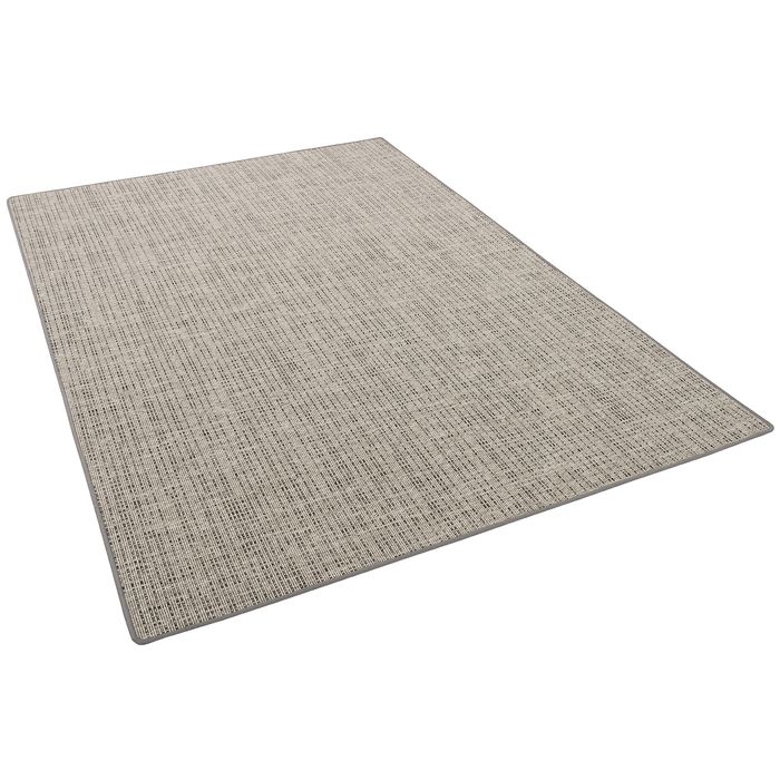 Sisal-Optik Designer Flachgewebe Teppich Pure Beige Grau Meliert
