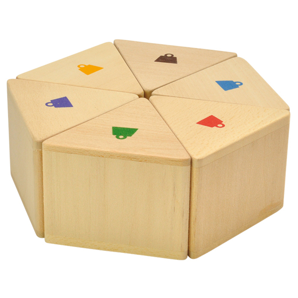EDUPLAY 120-161 Gewicht Prismen Prisma, natur, 12-teilig (1 Set ...