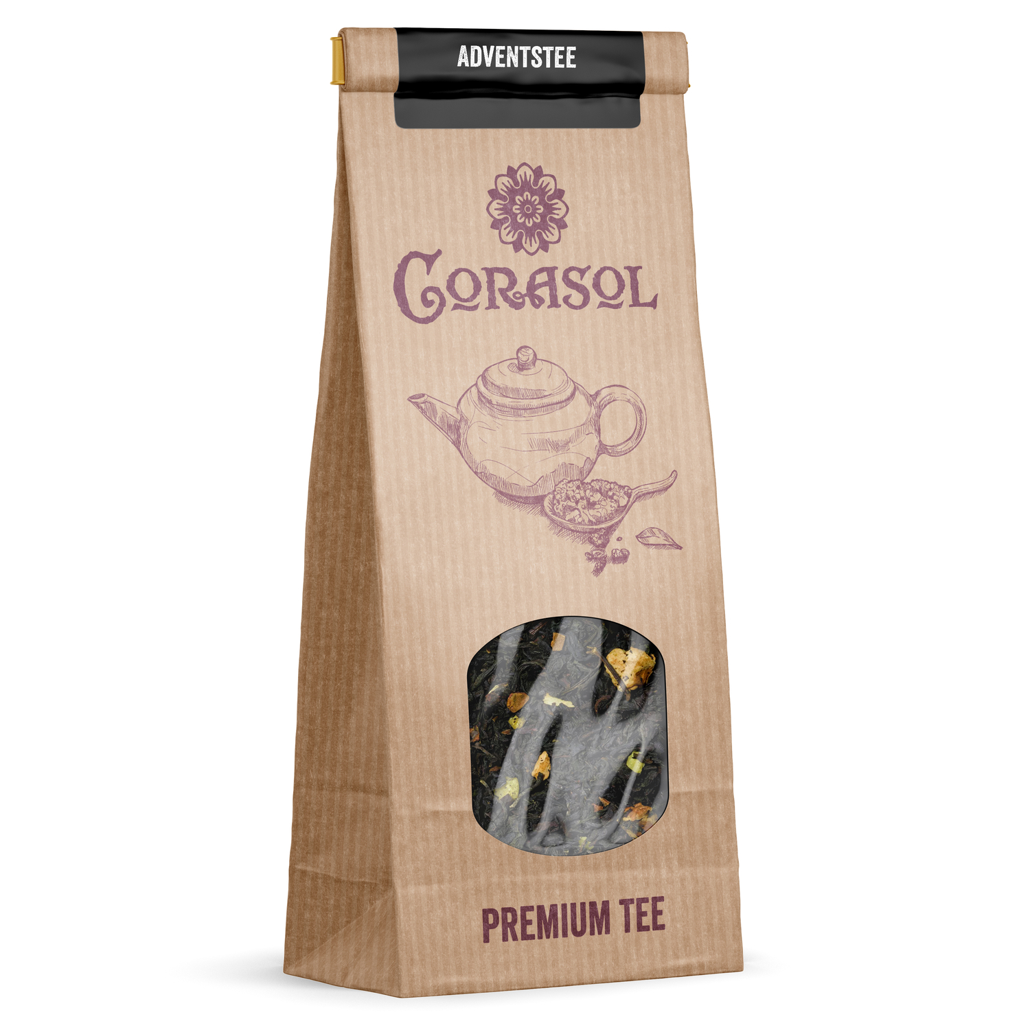 Corasol Adventstee, Aromatisierte Schwarztee-/Gewürzmischung, loser Tee ...