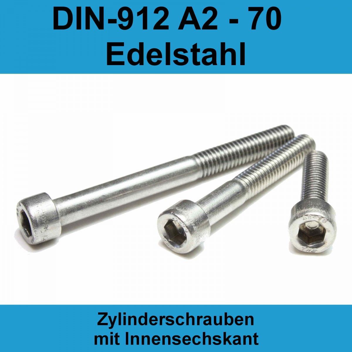 M16 DIN 912 Zylinderschraube Innensechskant Kopf Schrauben A2 Edelstahl V2A M16x | eBay