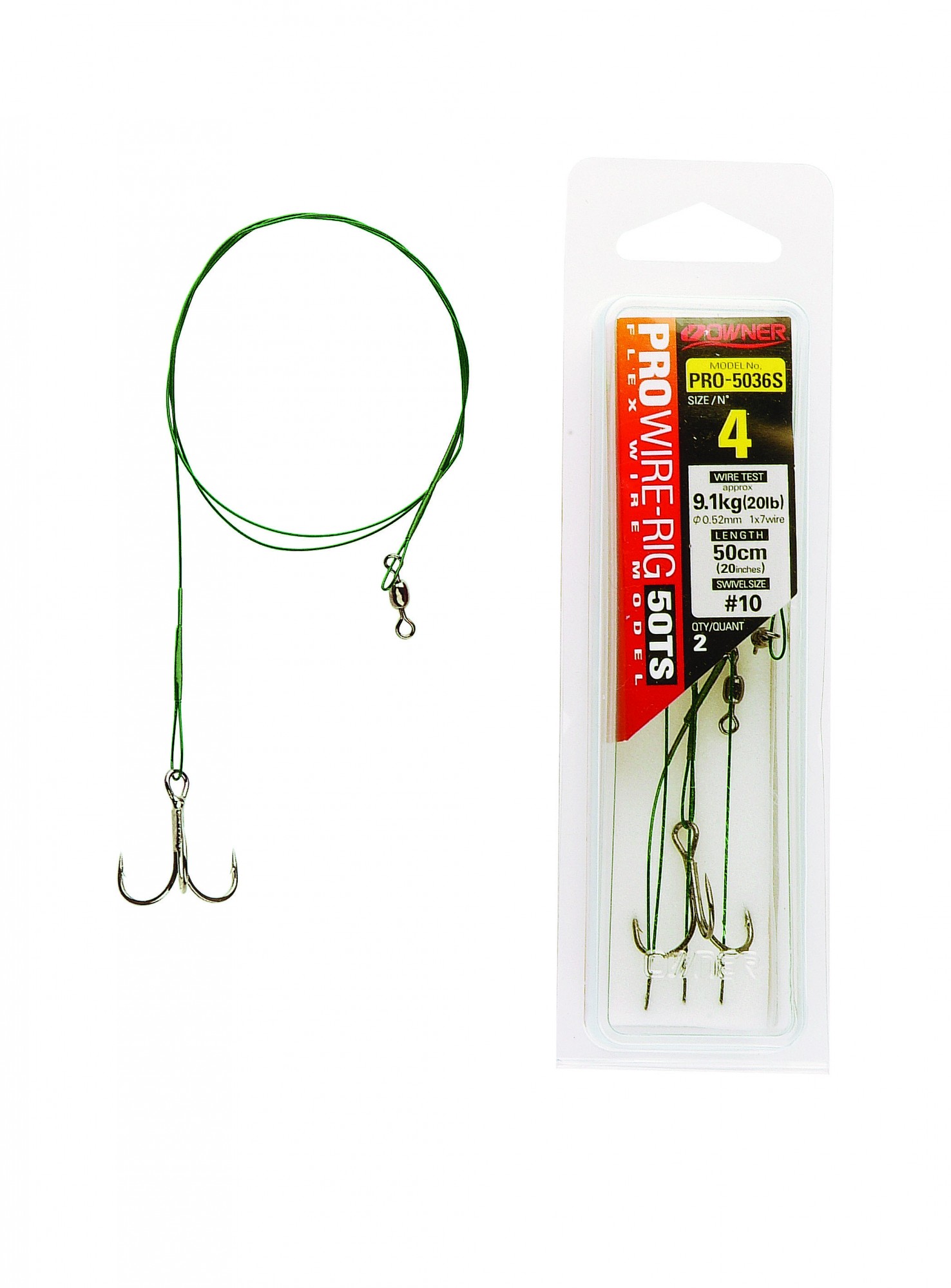 Owner Stahlvorfachmontage Pro Wire Rig 50ts | Raubfischjagd.de