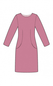 Pdf sewing pattern, Dress with pockets