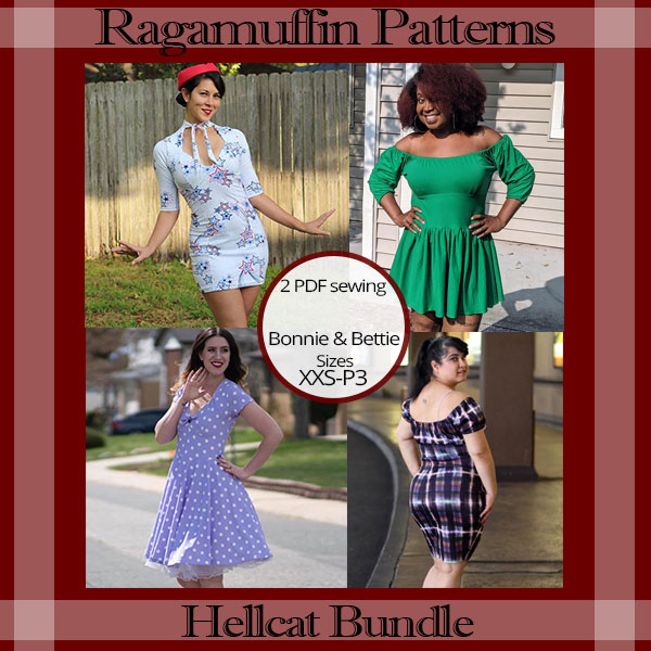 Ragamuffin Patterns Bonnie & Bettie Hellcat Bundle | plentyShop LTS