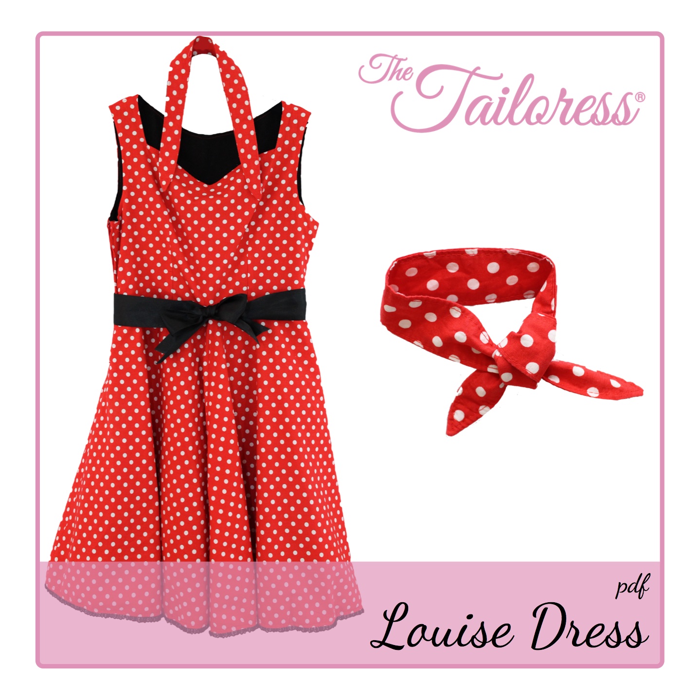 LOUISE DRESS PDF SEWING PATTERN (50’S STYLE) | plentyShop LTS
