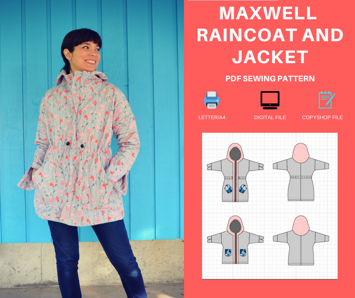 Maxwell Raincoat and Jacket PDF sewing pattern | plentyShop LTS