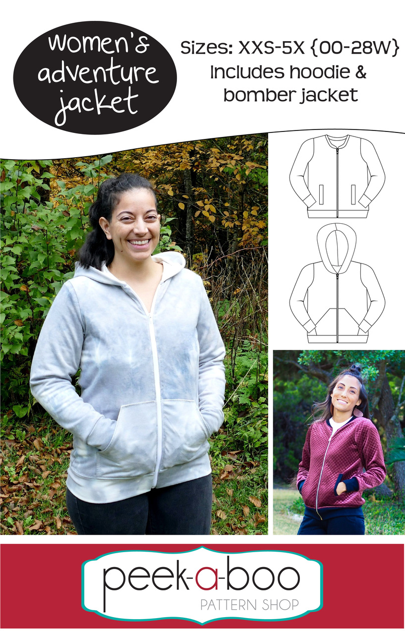 Jacket with hood or bomber style PDF pattern | plentyShop LTS