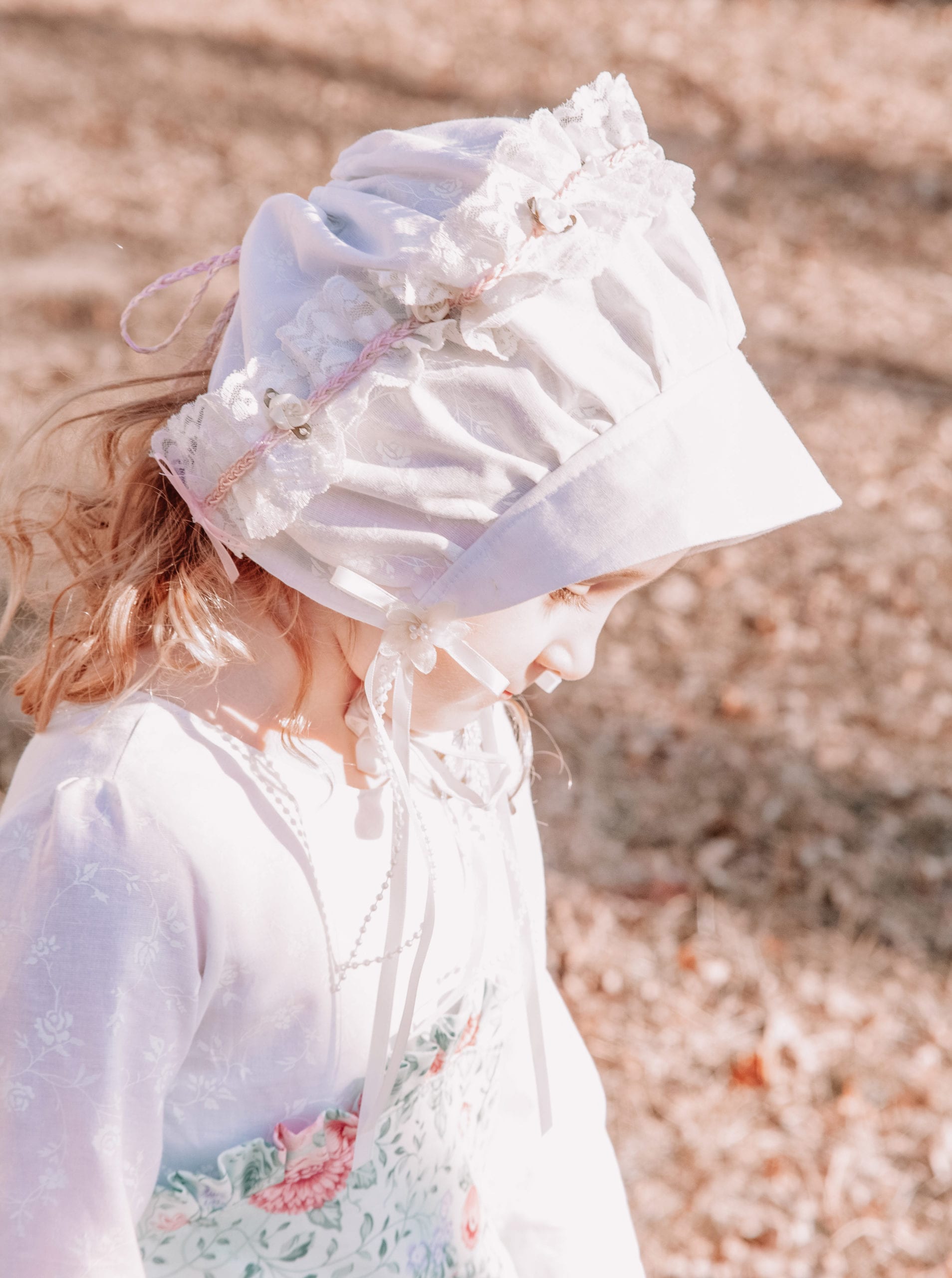 SHABBY RUFFLE BONNET | plentyShop LTS