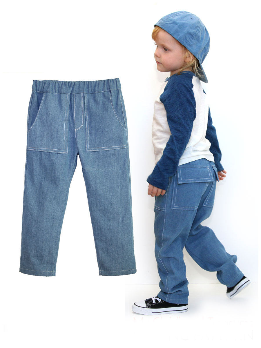 Boys Long Pants Sewing Pattern - BOYS PANTS | plentyShop LTS