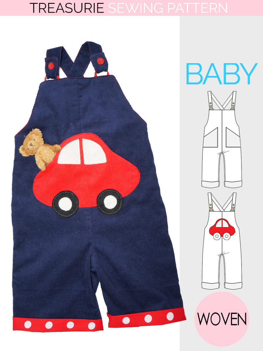 CHARLIE - Boys Romper Sewing Pattern (0-36 Months) | plentyShop LTS