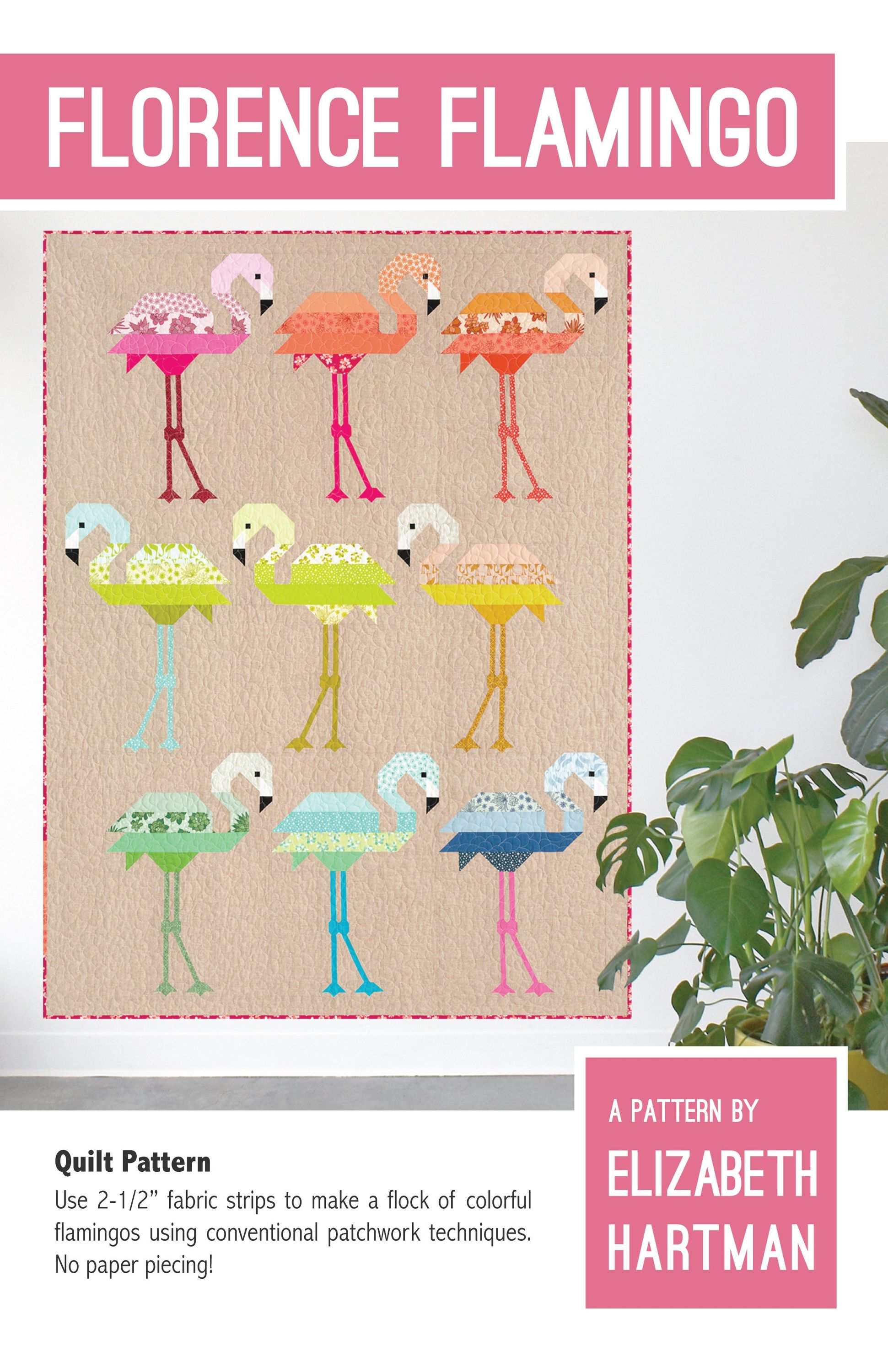 FLORENCE FLAMINGO pdf quilt pattern | plentyShop LTS