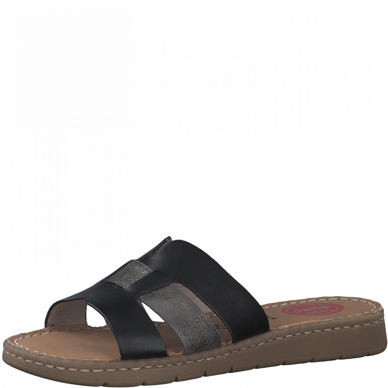 Jana Damen Pantolette 8-27108-28 Schwarz 001 Hausschuhe | Haus der Marken