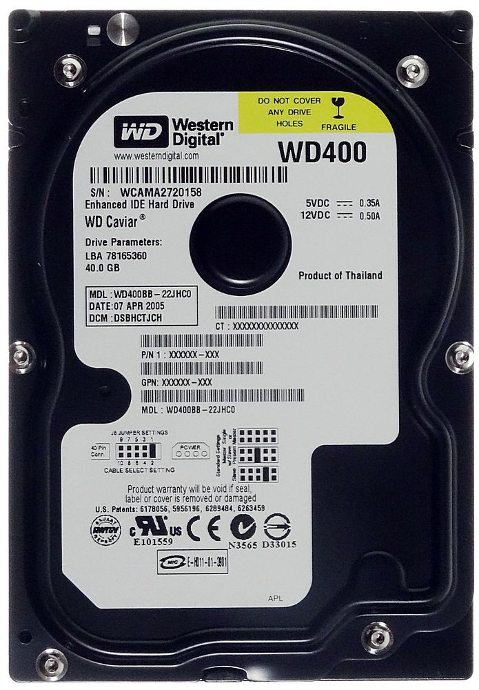 40GB WD400BB IDE Festplatte ID15746 | M-Ware