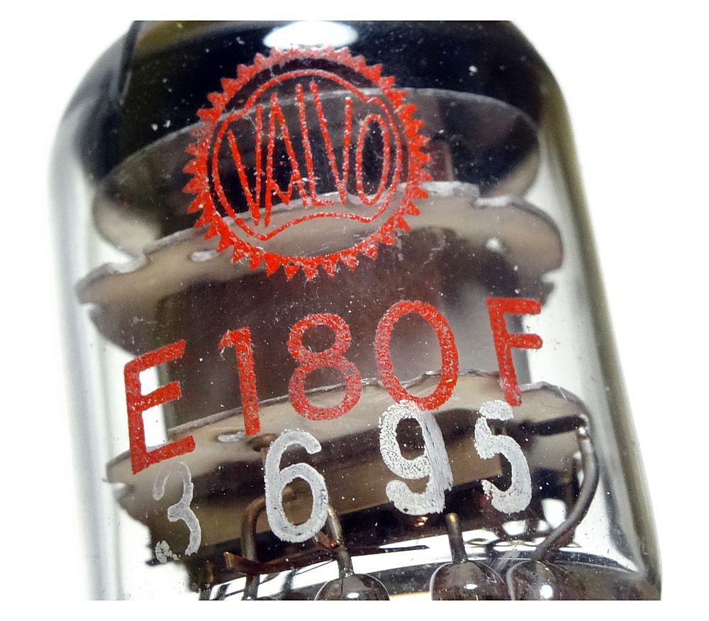 TESTED: E180F red goldpin radio tube by Valvo #16655 | M-Ware