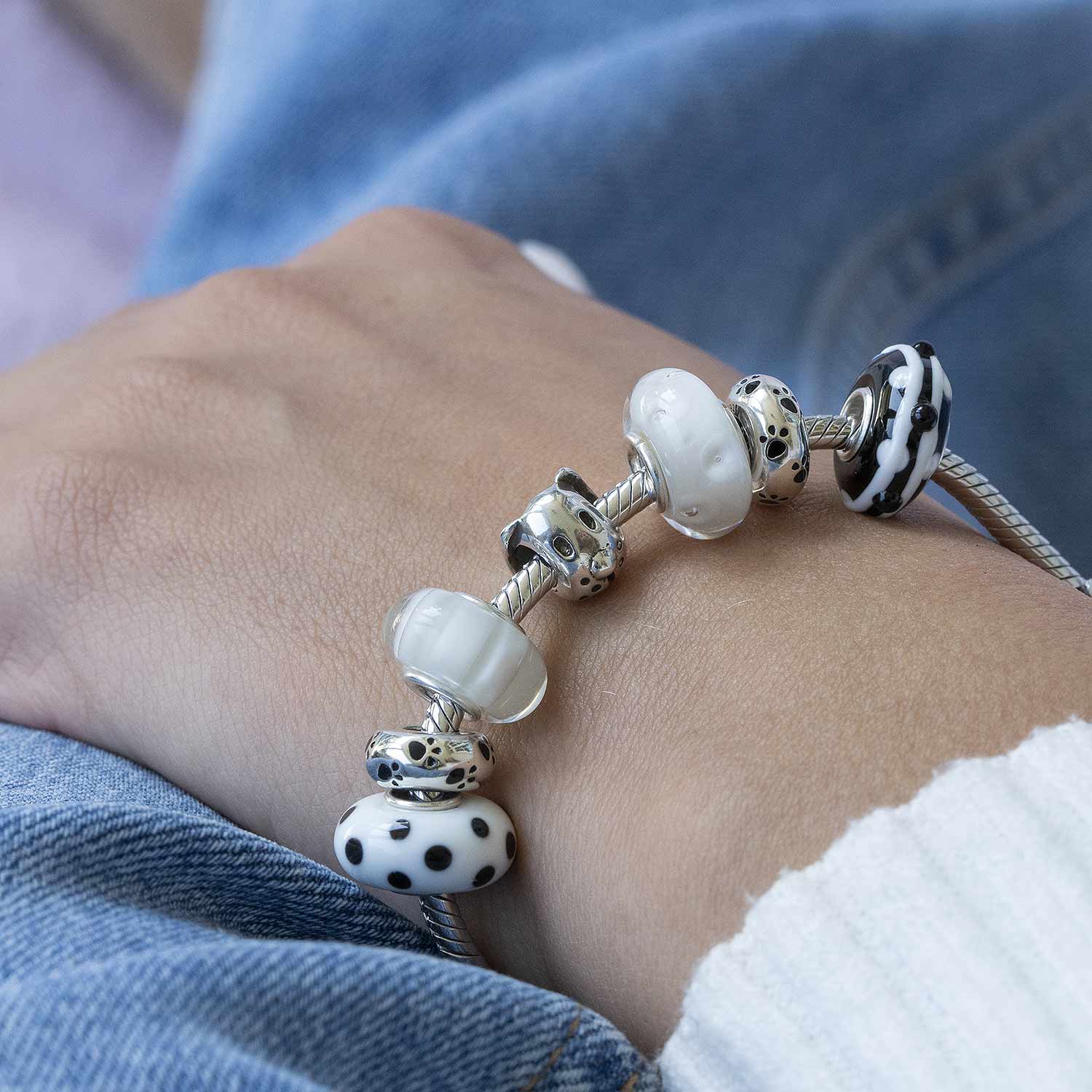 925 Silber Bead Hund Charm Element fur Beads Armband