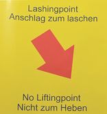 PVC Sticker "Lashing point" - 10 x 10 cm | TMS Shop