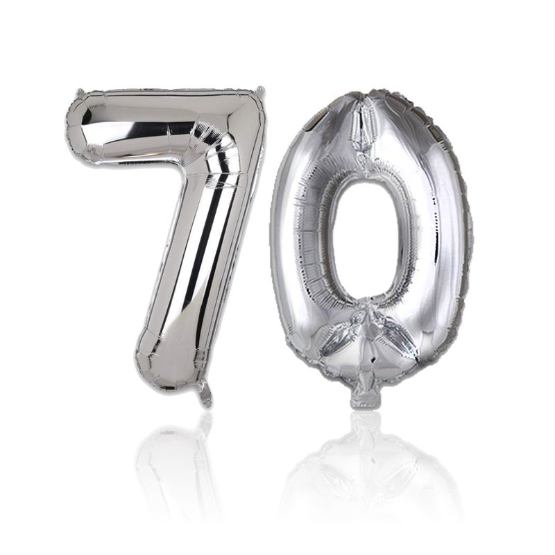 70 Luftballon Geburtstagsparty Ballon Zahlenballon Ballon Folienballon ...