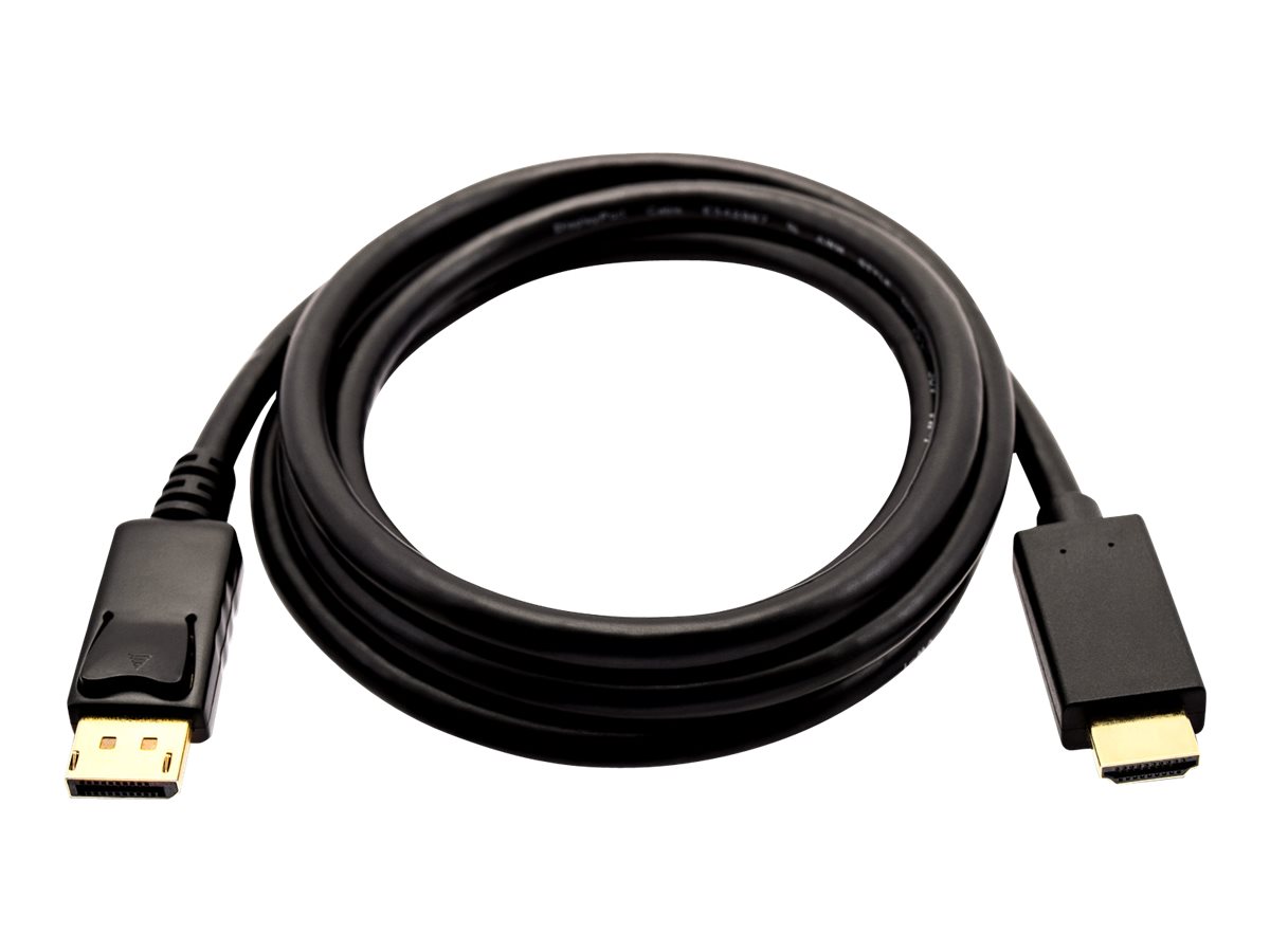DisplayPort zu HDMI Kabel, schwarz, 2m - Displayport auf HDMI | PrintSpeed