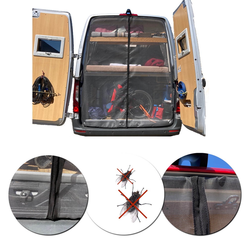ISOCAMP® Fliegengitter Hecktürvorhang Mercedes Sprinter 906 | 907 ...