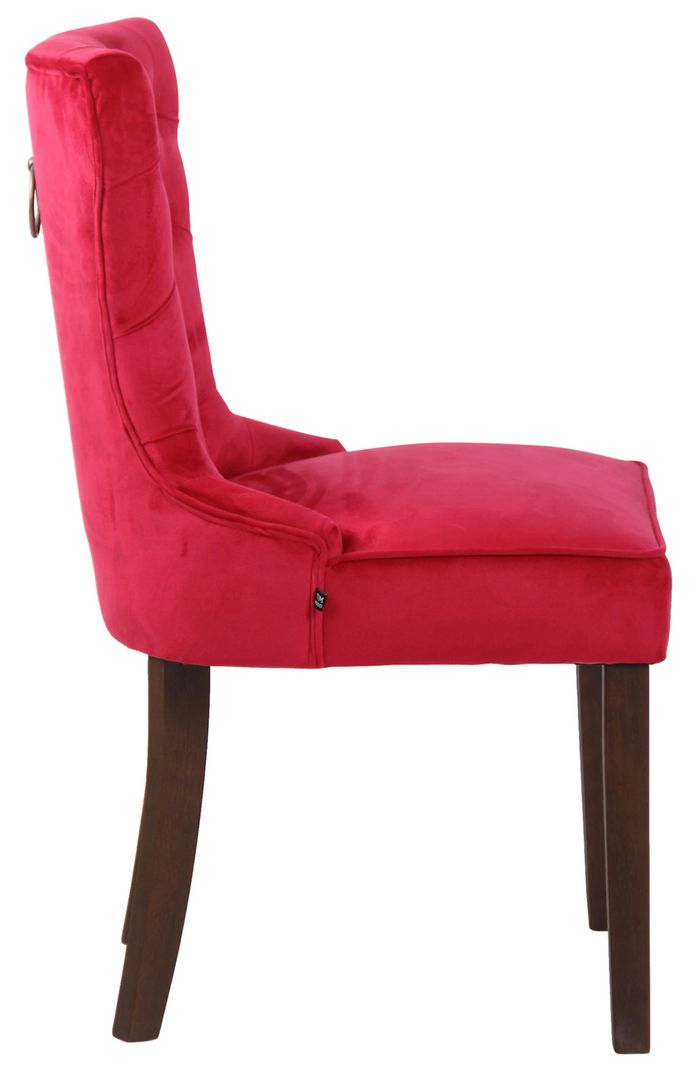 Stuhl Franca Samt antik, rot | Swisshandel24