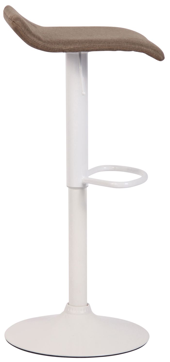Barhocker Dyn V2 Stoff weiss taupe | Swisshandel24