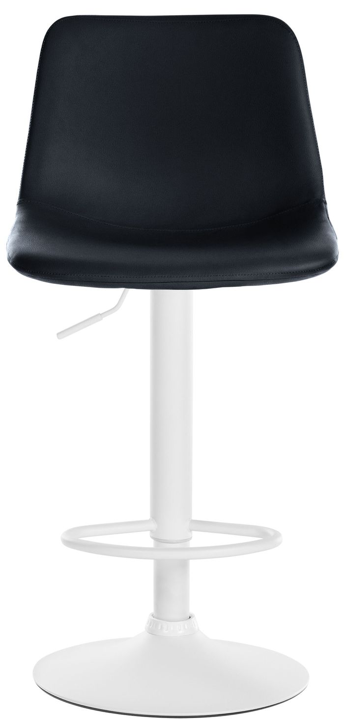 2er Set Barhocker Divo Kunstleder weiss, schwarz | Swisshandel24