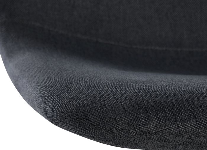 2er Set Barhocker Divo Stoff Chrom, dunkelgrau | Swisshandel24