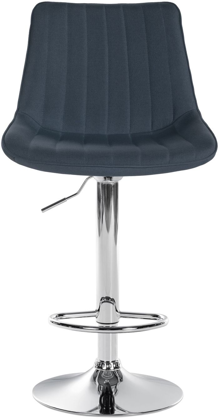Barhocker Toni Stoff chrom, dunkelgrau | Swisshandel24