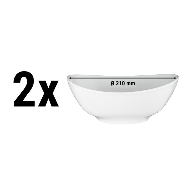 (2 Stück) SELTMANN WEIDEN | Schüssel oval - 210mm | Gastrogeräte24