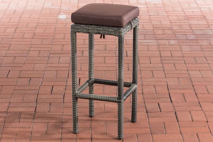 Barhocker Alia 5mm terrabraun, grau-meliert | Swisshandel24