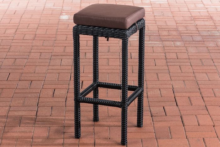 Barhocker Alia 5mm terrabraun, schwarz | Swisshandel24