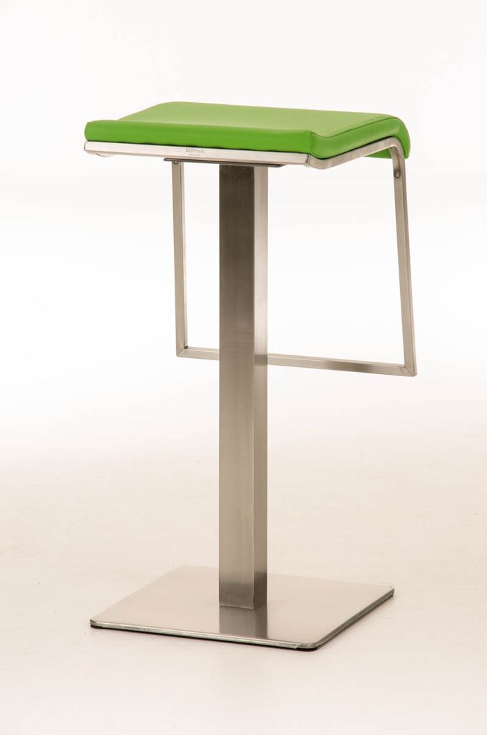 Barhocker Lameng Kunstleder E85, grün | Swisshandel24