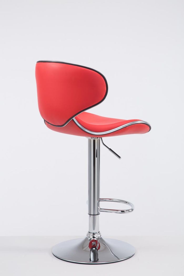 Barhocker Las Vegas V2 chrom, rot | Swisshandel24