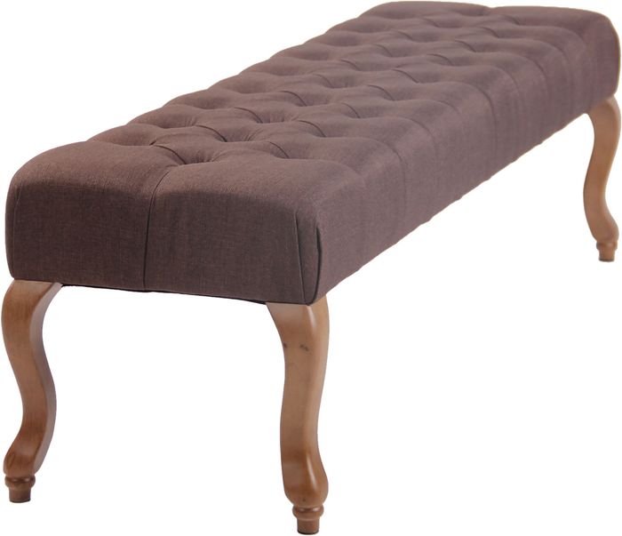 Sitzbank Brest Stoff Antik-hell 150 cm, braun | Swisshandel24