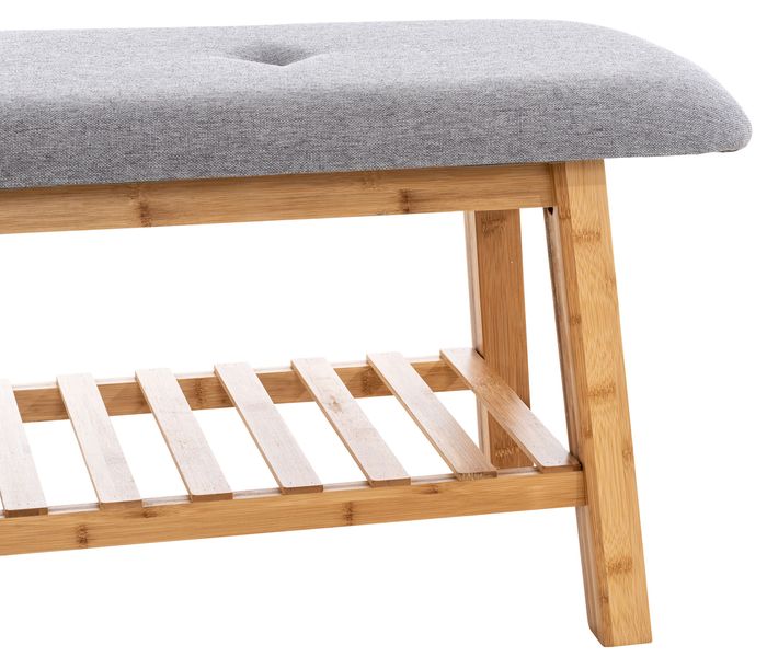 Sitzbank Marne Stoff Square 150 cm, grau | Swisshandel24