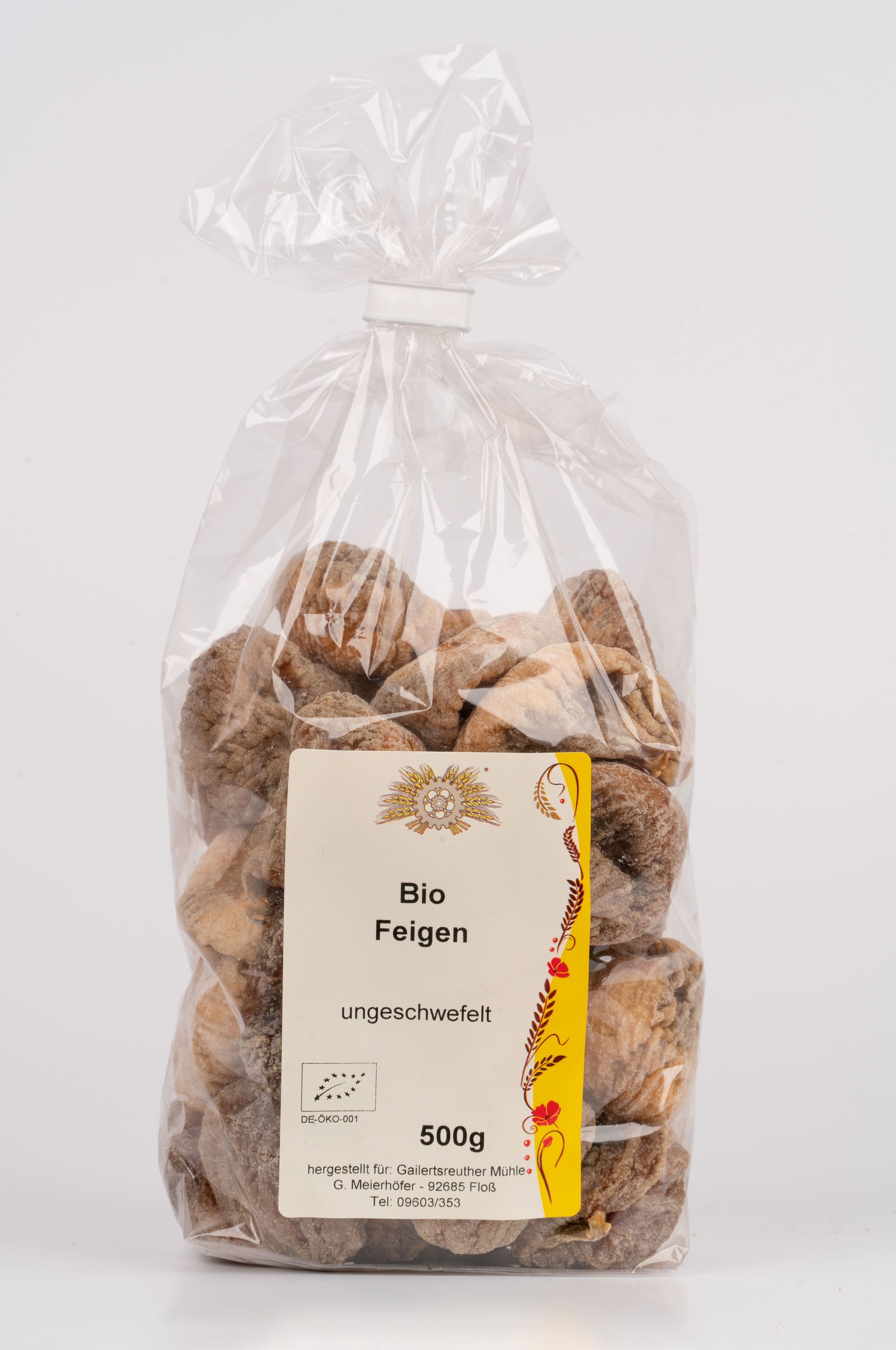 Bio-Feigen getrocknet, ungeschwefelt, 500g | Gailertsreuther Mühle