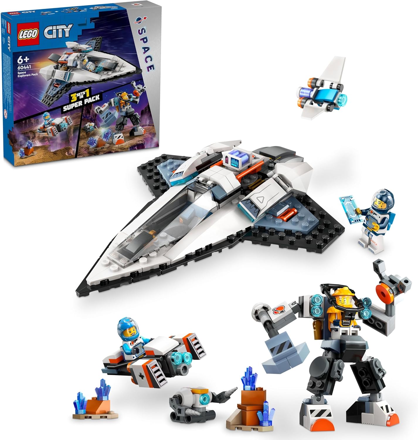 LEGO City 60441 Weltraumforscher Set Space Explorers Pack 3-in-1 ...