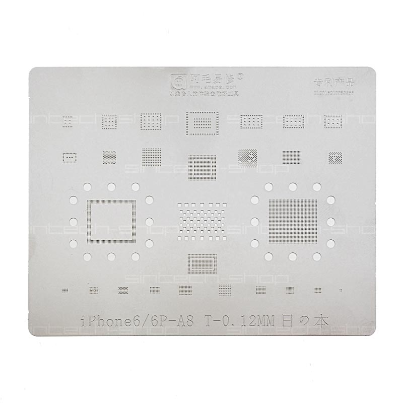 BGA Mobile IC Reballing Stencil Plant-tin-plate with CPU for iPhone ...